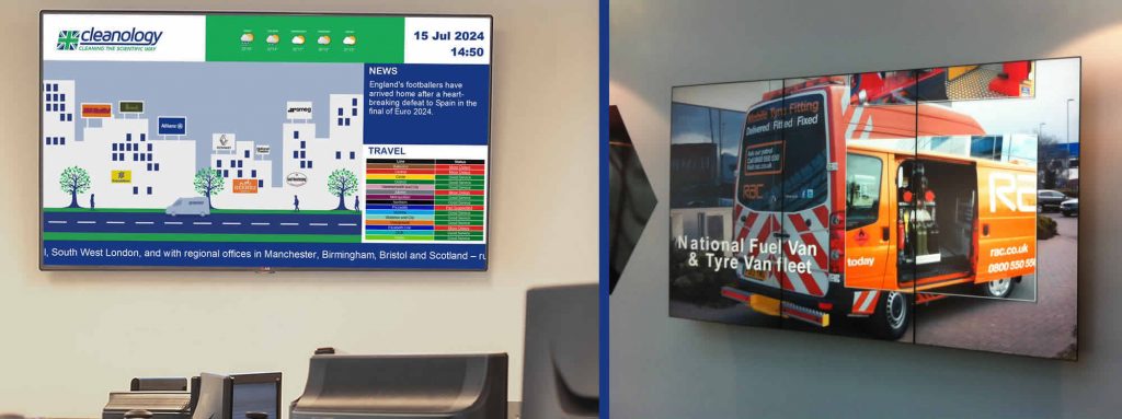 Digital Signage in London: Sabercom Solutions - Sabercom